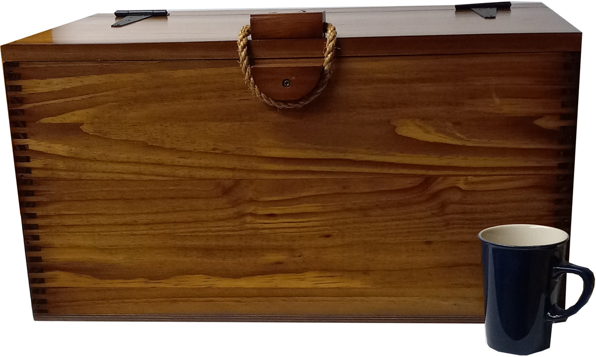 LARGE ROPE HANDLE STORAGE CHEST | The Whisperwood Collection – THE ...