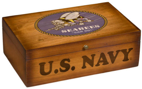 NAVY SEABEES MEDIUM DESK BOX | The Whisperwood Collection – THE ...
