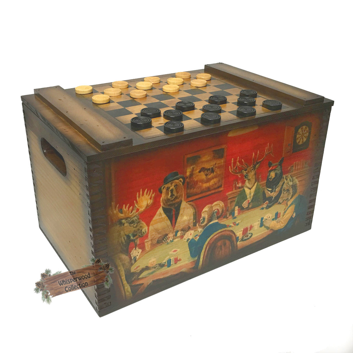 CHECKERBOARD BOX - LINDA PICKEN – THE WHISPERWOOD COLLECTION